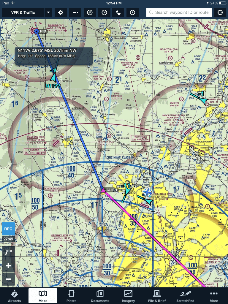 Flying with Stratus in an ADS-B Out airplane - iPad Pilot News