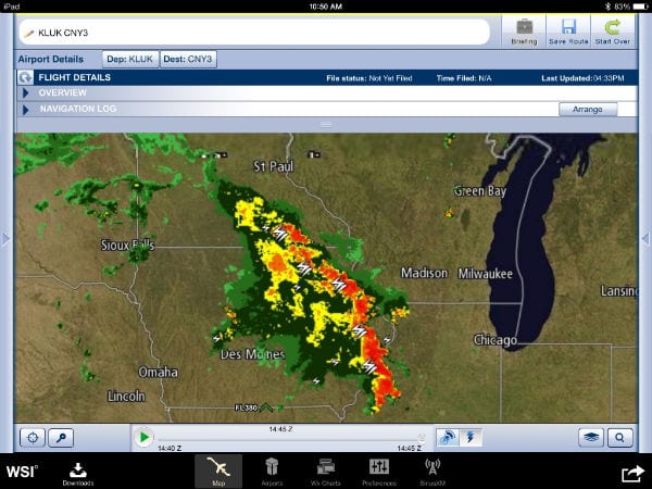 Pilot report: flying the new SiriusXM weather receiver - iPad Pilot News