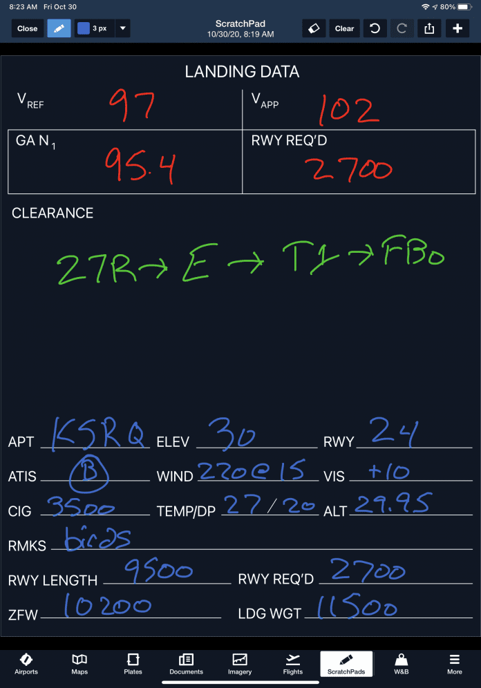 How to use ForeFlight’s new scratchpad templates - iPad Pilot News