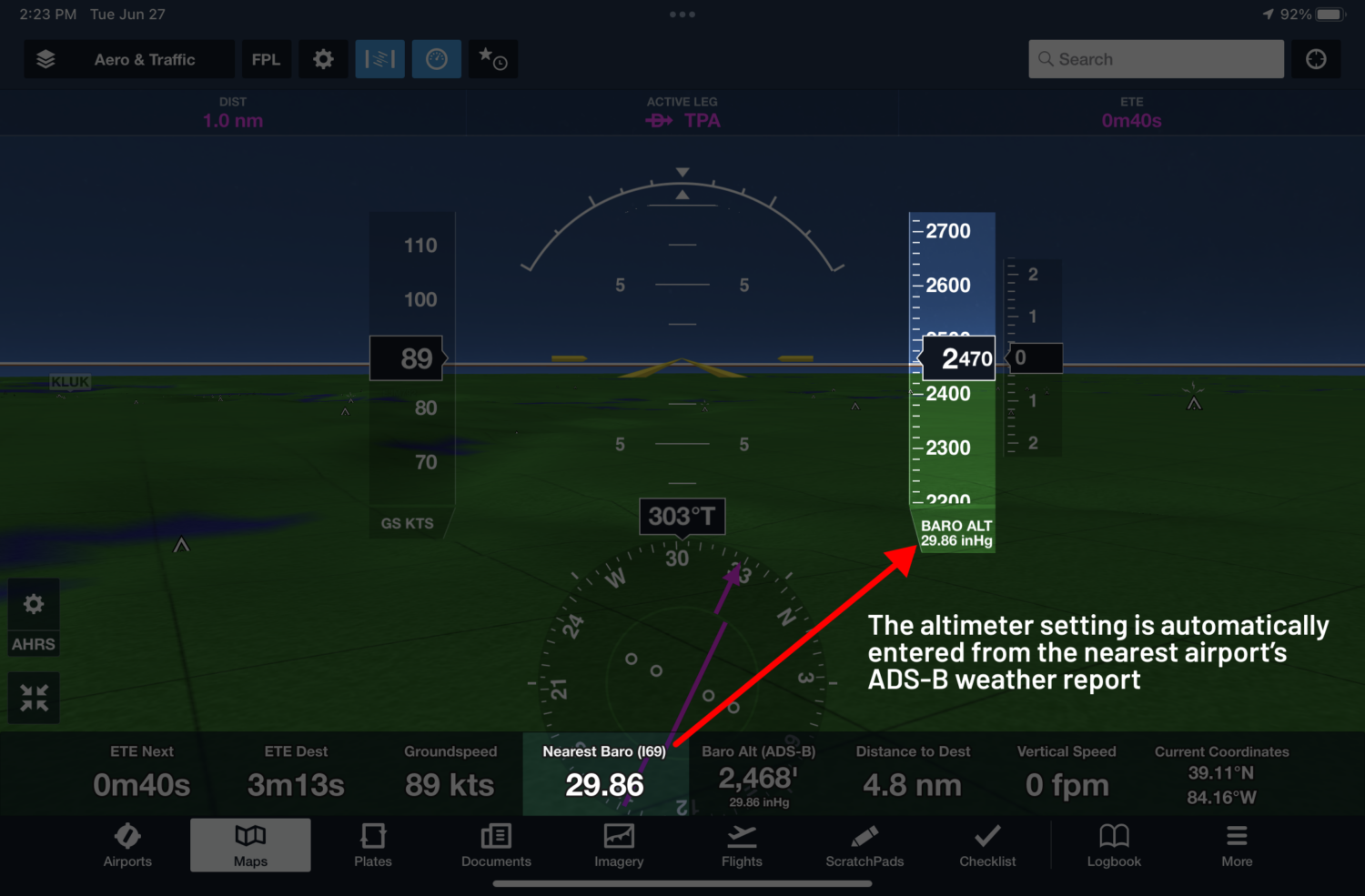 ForeFlight adds new ADS-B traffic safety features - iPad Pilot News